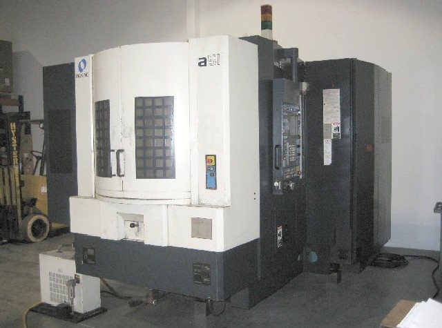CNC HORIZONTAL MACHINING CENTERS: MAKINO A51 CNC HORIZONTAL MILL, FANUC PRO-3, 22 x 22 x 23 ...