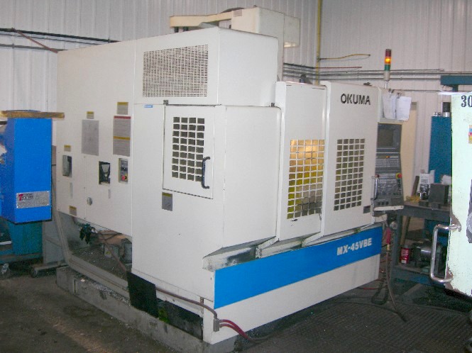 CNC VERTICAL MACHINING CENTERS: OKUMA MX-45VBE CNC MILL, OSP-700M, 30 x ...