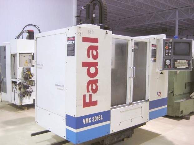 CNC VERTICAL MACHINING CENTERS: FADAL VMC-3016 CNC MILL, MP CNC CTRL ...