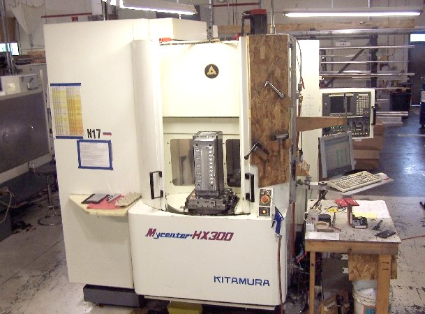 CNC HORIZONTAL MACHINING CENTERS: KITAMURA HX300 CNC MILL, FANUC 15M ...