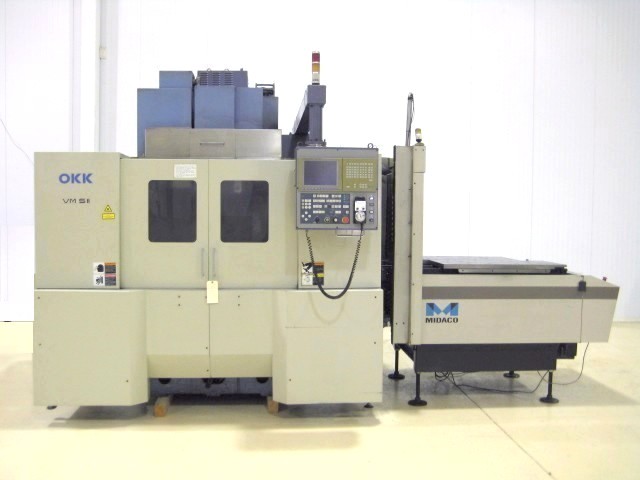 CNC VERTICAL MACHINING CENTERS: OKK VM-5 II APC CNC MILL, OKK NEOMATIC ...