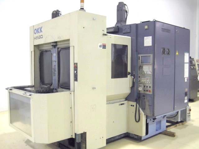 CNC HORIZONTAL MACHINING CENTERS: OKK HM40 CNC MILL, OKK NEOMATIC 530 ...