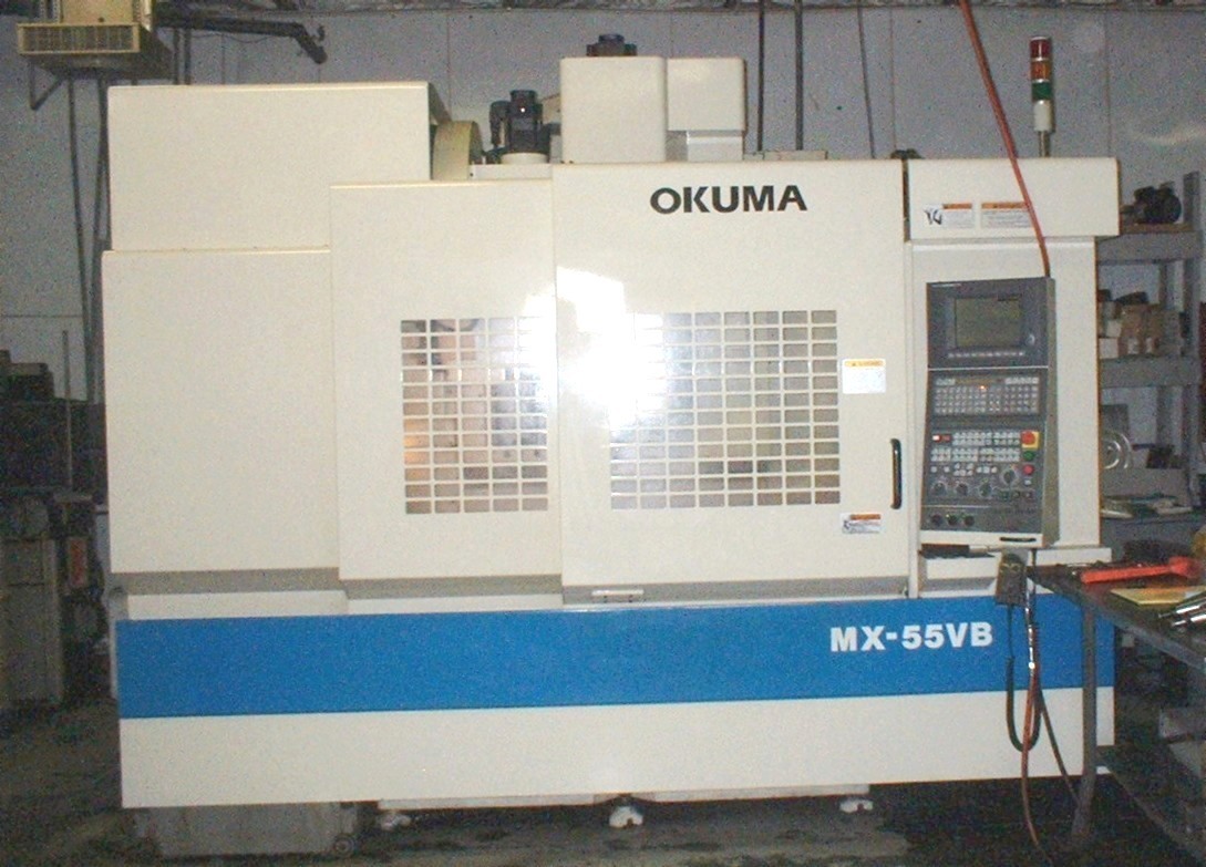 CNC VERTICAL MACHINING CENTERS: OKUMA MX-55 VB CNC MILL, OSP-U10M, 41 x ...