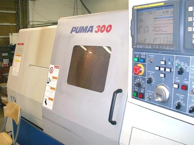 CNC TURNING CENTERS: DAEWOO PUMA 300C CNC LATHE, FANUC 21iT, 15 IN. CHK ...