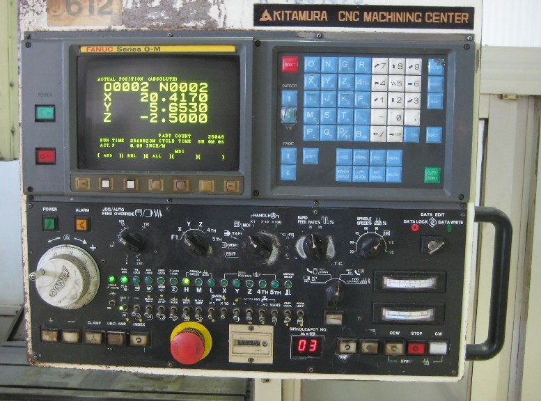 CNC VERTICAL MACHINING CENTERS: KITAMURA MYCENTER 2 CNC MILL, FANUC OM ...