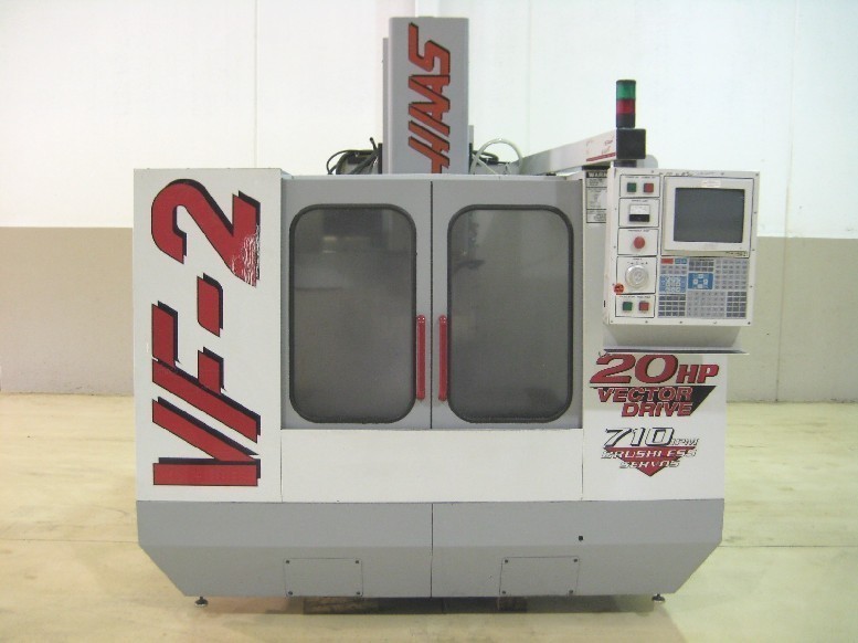 CNC VERTICAL MACHINING CENTERS: HAAS VF-2 CNC MILL, 30 x 16 x 20, THRU ...