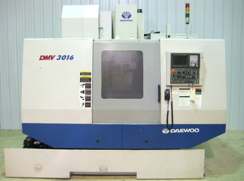 CNC VERTICAL MACHINING CENTERS: DAEWOO DOOSAN DMV-3016 CNC MILL, BOX ...