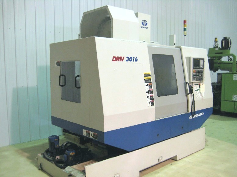 CNC VERTICAL MACHINING CENTERS: DAEWOO DOOSAN DMV-3016 CNC MILL, BOX ...