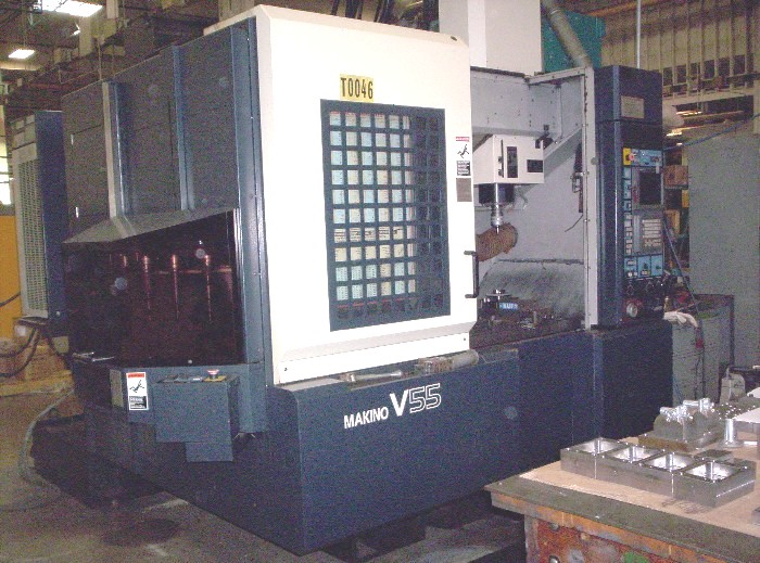 CNC VERTICAL MACHINING CENTERS: MAKINO V55 CNC MILL, 20000 RPM, 35.4 x ...