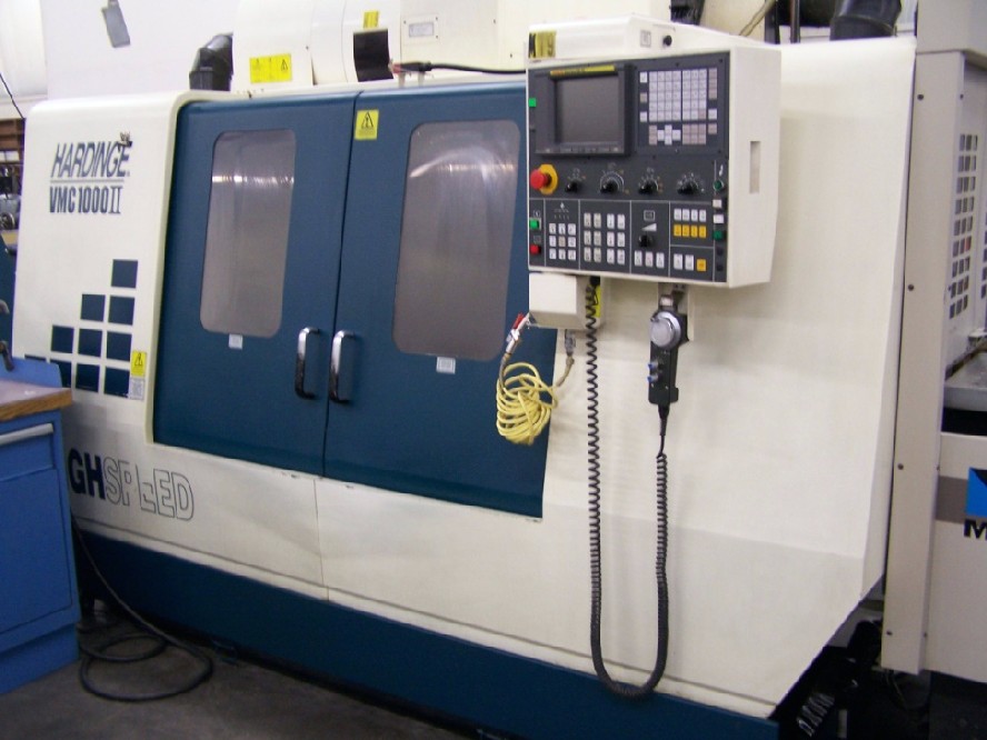 CNC VERTICAL MACHINING CENTERS: HARDINGE VMC-1000 II APC, FANUC 18M, 40 ...