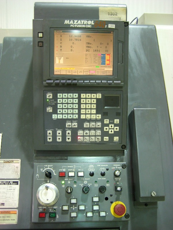 CNC TURNING CENTERS: MAZAK SQT-200 MSY CNC LATHE, MAZATROL FUSION 640 ...