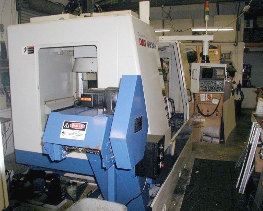 CNC VERTICAL MACHINING CENTERS: DOOSAN DAEWOO DMV-4020 CNC MILL, FANUC ...