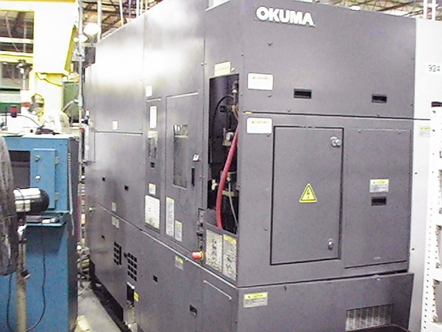 CNC TURNING CENTERS: OKUMA MULTUS B300 C CNC LATHE, BIG BORE, 25 SWING ...