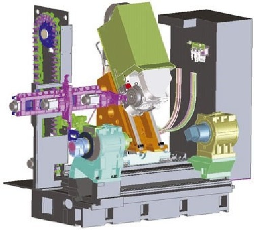 CNC TURNING CENTERS: OKUMA MULTUS B300 C CNC LATHE, BIG BORE, 25 SWING ...