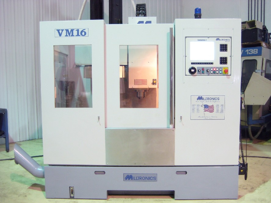 CNC VERTICAL MACHINING CENTERS: MILLTRONICS VM16 CNC MILL, CENTURION 7 ...