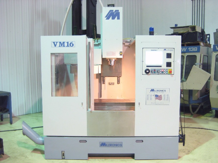 CNC VERTICAL MACHINING CENTERS: MILLTRONICS VM16 CNC MILL, CENTURION 7 ...