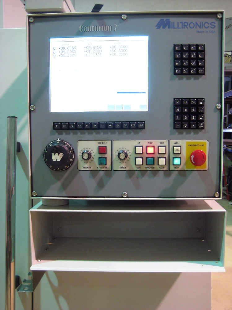 CNC VERTICAL MACHINING CENTERS: MILLTRONICS VM17 CNC MILL, CENTURION 7 ...