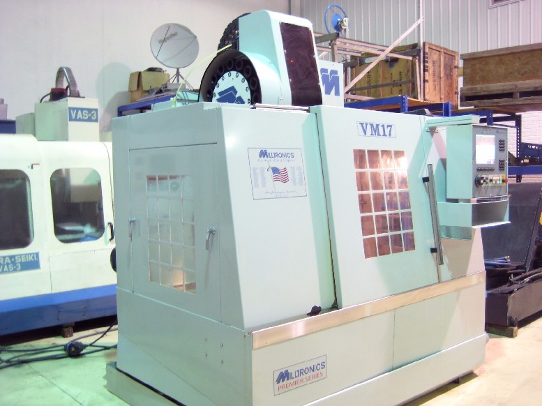 CNC VERTICAL MACHINING CENTERS: MILLTRONICS VM17 CNC MILL, CENTURION 7 ...