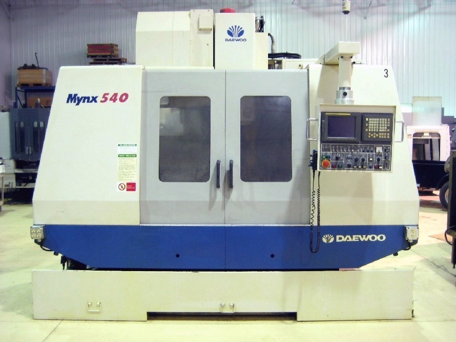 CNC VERTICAL MACHINING CENTERS: DAEWOO MYNX 540 CNC MILL, FANUC 21i-M ...