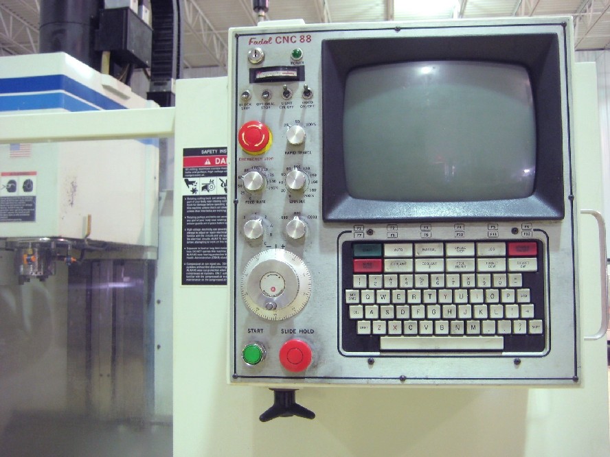 CNC VERTICAL MACHINING CENTERS: FADAL VMC-4020 CNC MILL, 40 x 20 x 20 ...