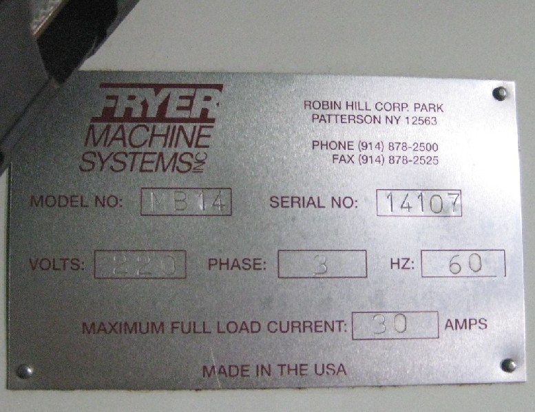 CNC VERTICAL MACHINING CENTERS: FRYER MB-14 CNC BED MILL, 40 x 20 x 21 ...