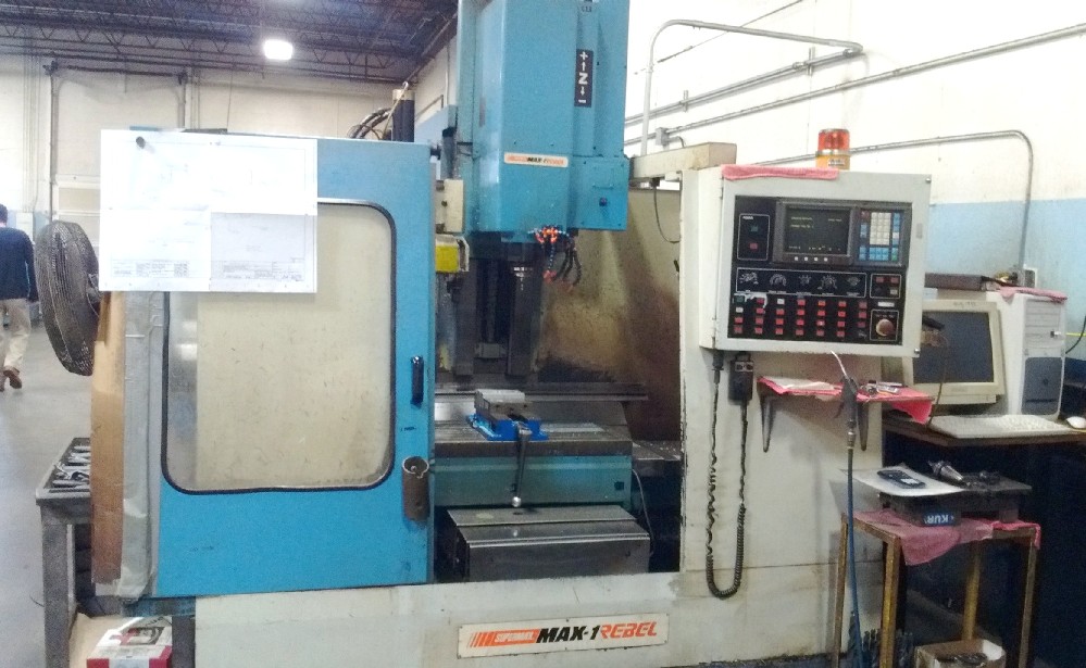 CNC VERTICAL MACHINING CENTERS: SUPERMAX MAX-1 REBEL CNC MILL, FANUC O ...